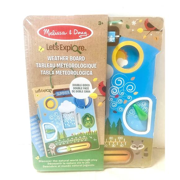 Melissa & Doug | Toys | Lets Explore Wooden Weather Board Science Stem ...